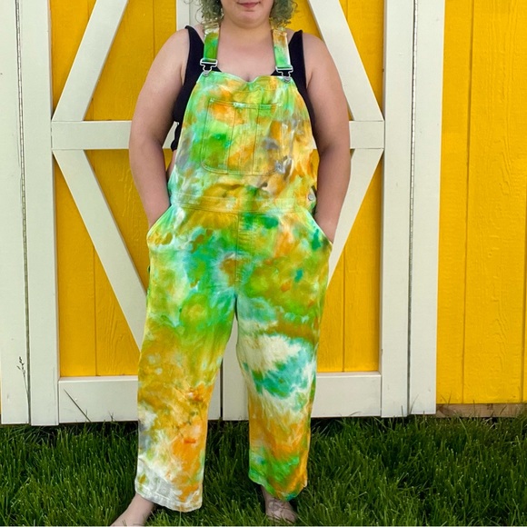 GAP | Jeans | 8 Pound Custom Tie Dye Upcycled Overalls | Poshmark